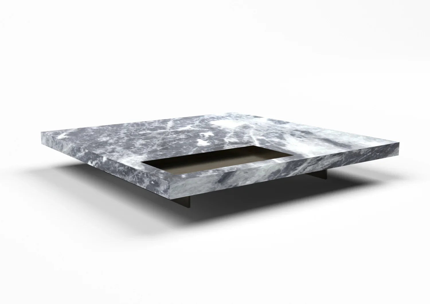 Alex Marble Top Square Gray Coffee Table – Farrelli
